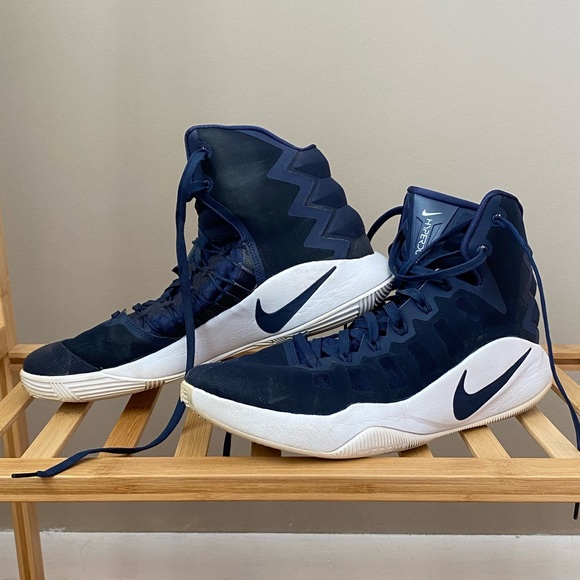Nike | Shoes | Nike Hyperdunk Navy Blue Basketball Shoes | Poshmark